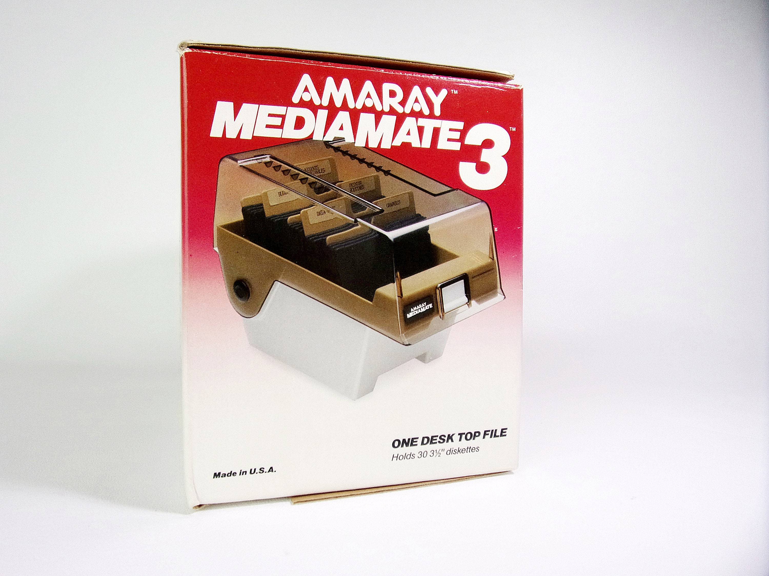 Vintage Computer Diskette Storage Box Amaray Media Mate 3 - Etsy