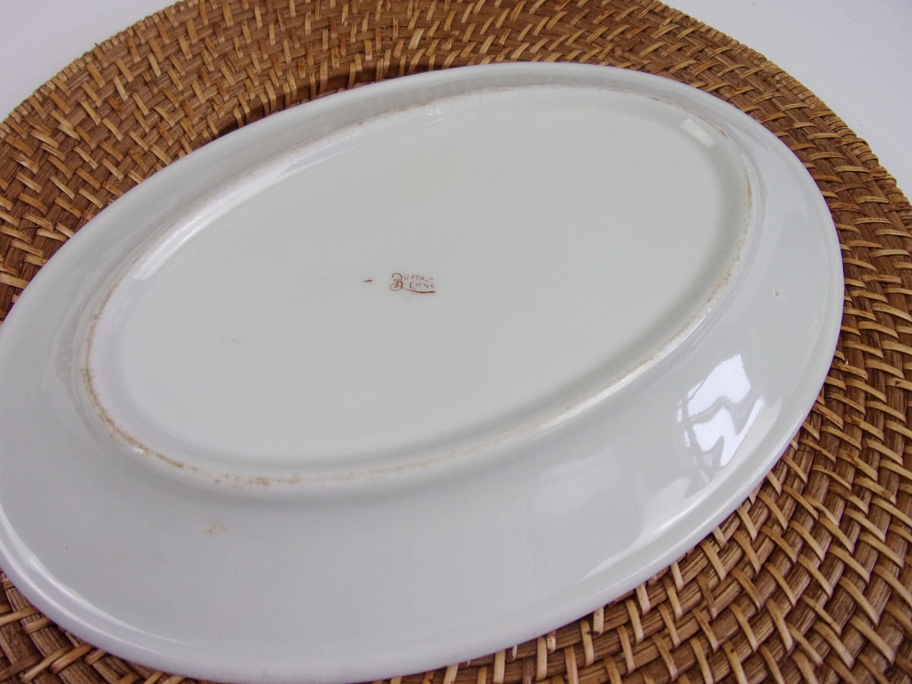 Antique Buffalo China Platter Swag and Urn Pattern Early 1900s - Etsy