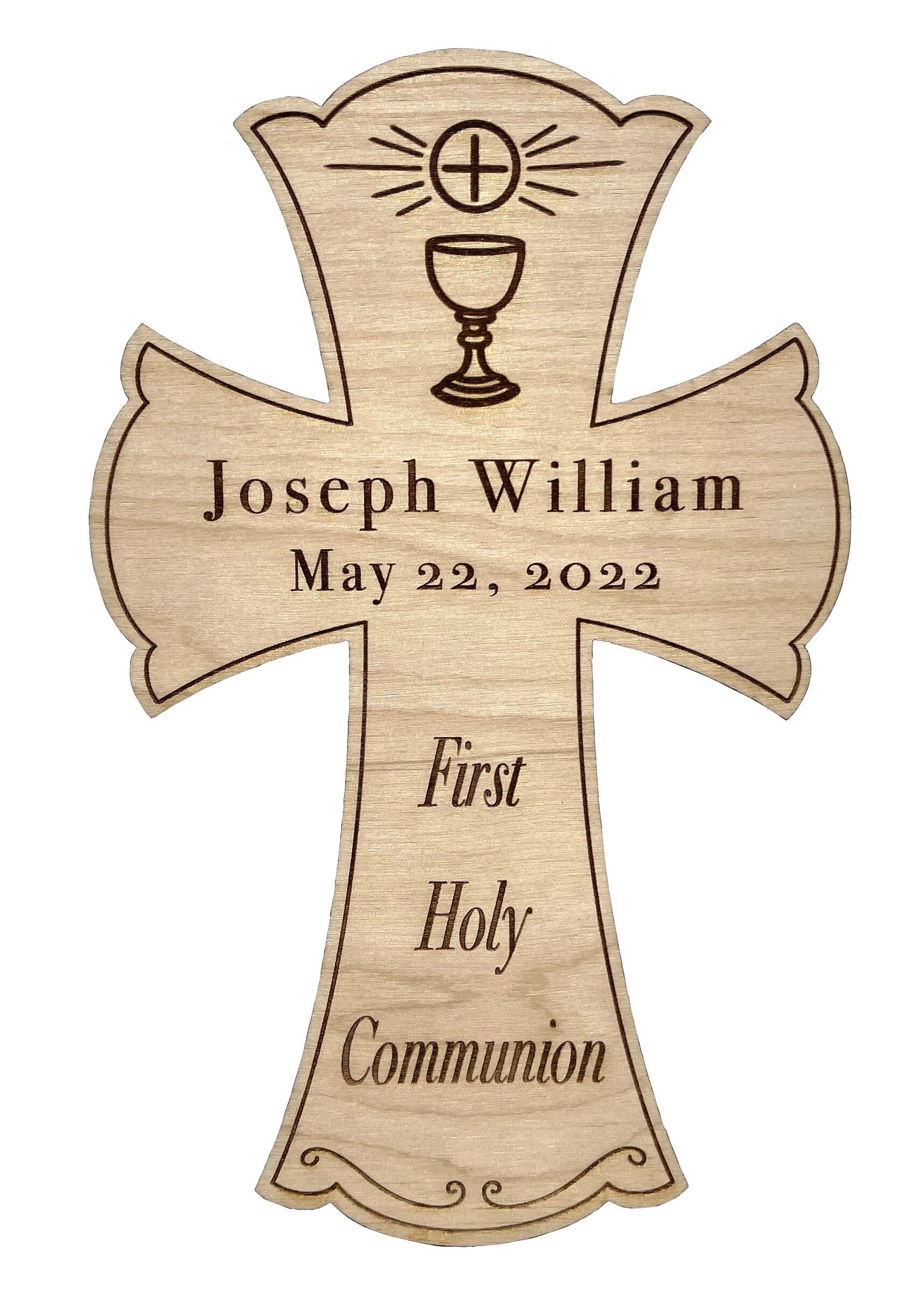 First Communion Gift Boy Personalized | Cross | First Communion Gift ...
