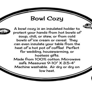 Single Bowl Cozy - Mustache - Etsy