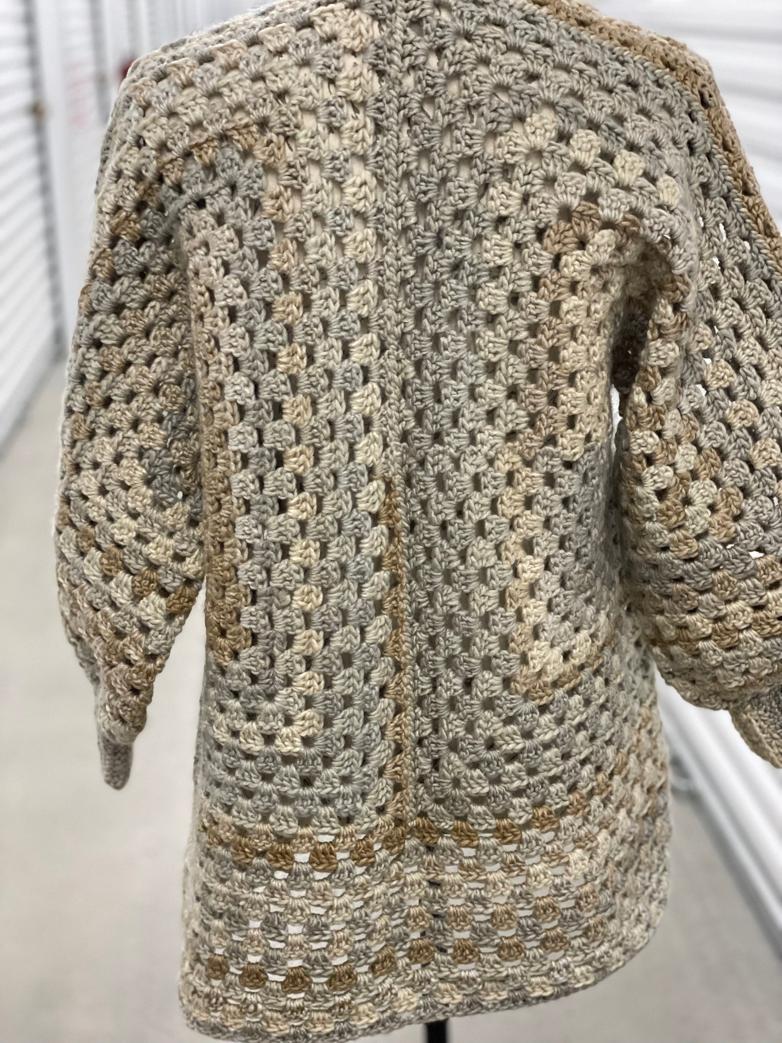Neutral Hexagon Granny Sweater - Etsy
