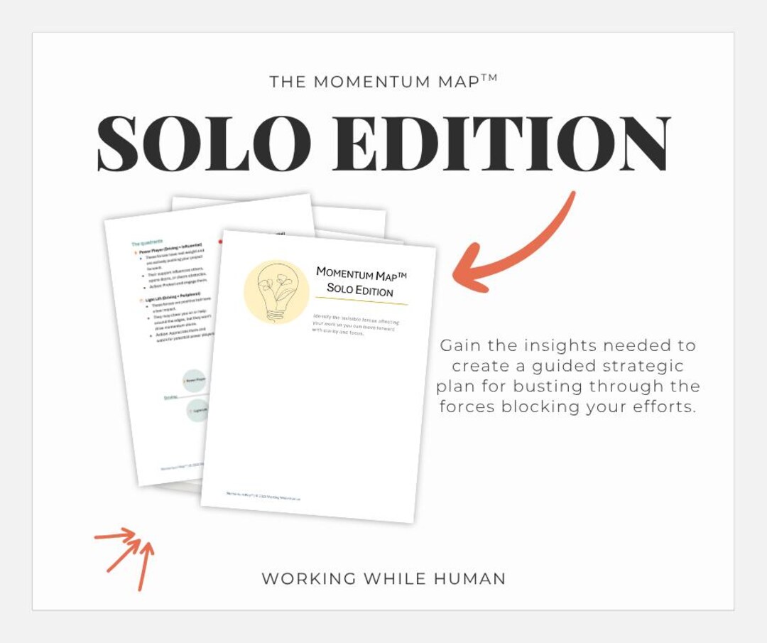 The Momentum Map™ Toolkit | Solo Edition | Strategic Planning Template ...