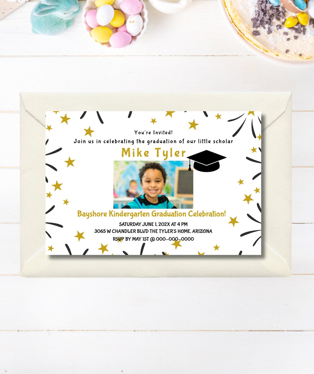 Preschool Graduation Party Invitation Personalized PRINTED Any School ...