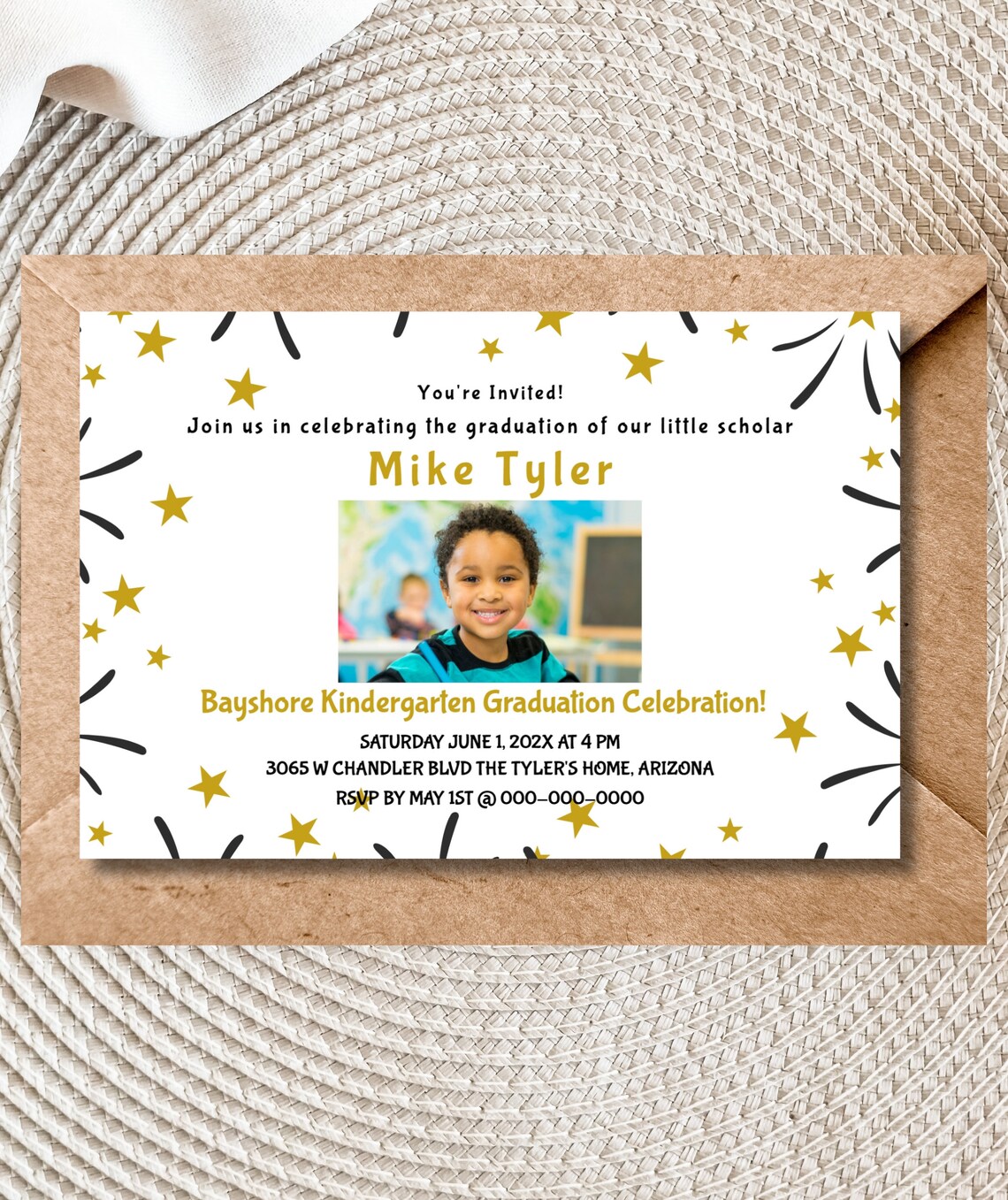 Preschool Graduation Party Invitation Personalized PRINTED - Any School ...