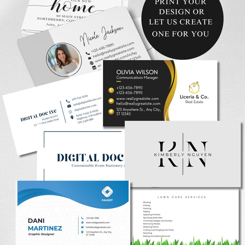 Custom Business Cards - Etsy