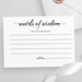 Graduation Words of Wisdom Cards Printable Editable Instant Download ...