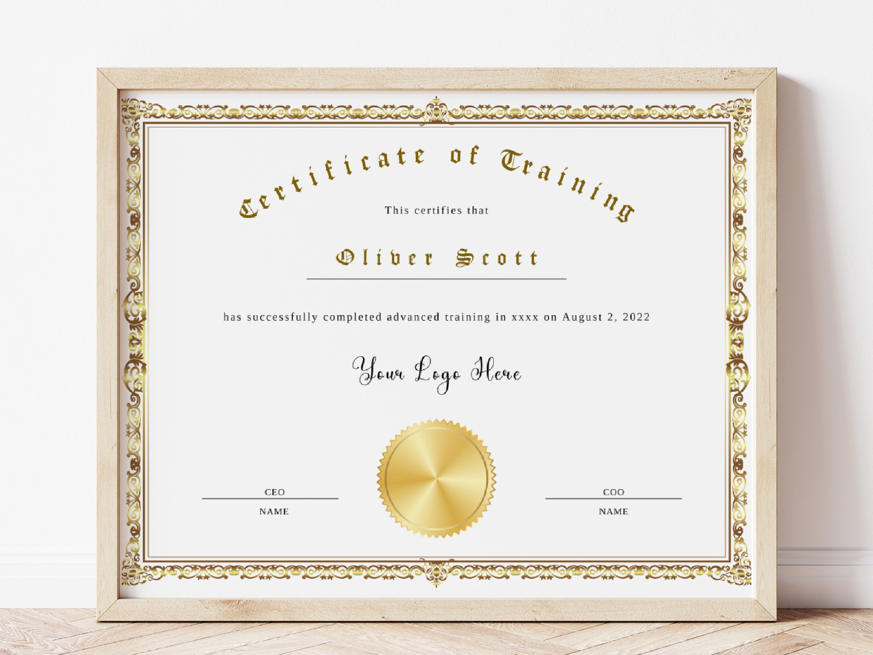 Training Certificate Template Download