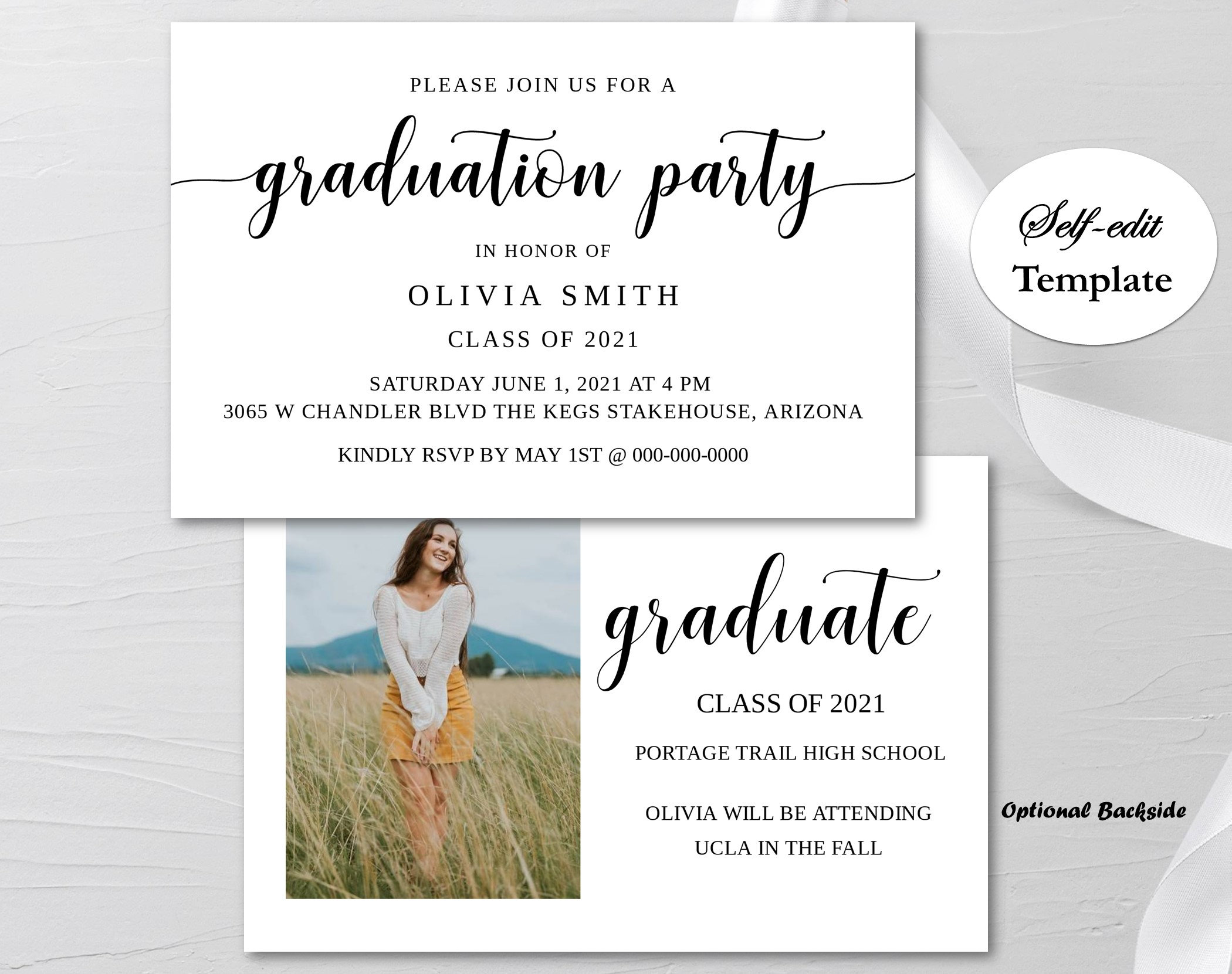 Paper Paper & Party Supplies Invitations Customized Graduation ...