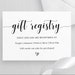 Wedding Registry Card Template, Gift Registry Card, INSTANT Download ...
