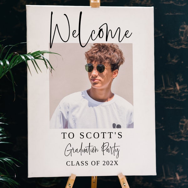 Custom Welcome Sign Graduation Party - Etsy