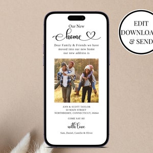 Moving Announcement Digital Electronic Template Instant Download ...