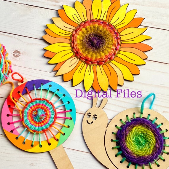 Weaving Kits SVG File Bundle Circular Weaving Frame Laser Cut | Etsy