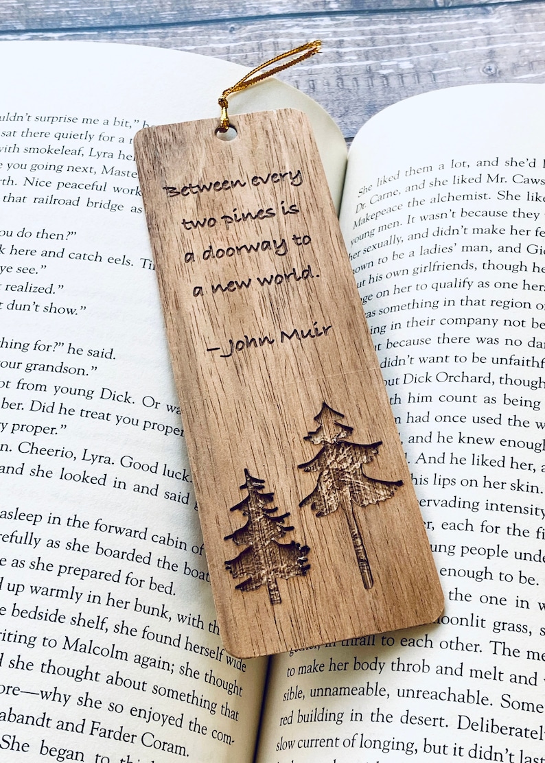 Wood Bookmarks | Custom Literary Quote Bookmarks | Choose From 3 ...