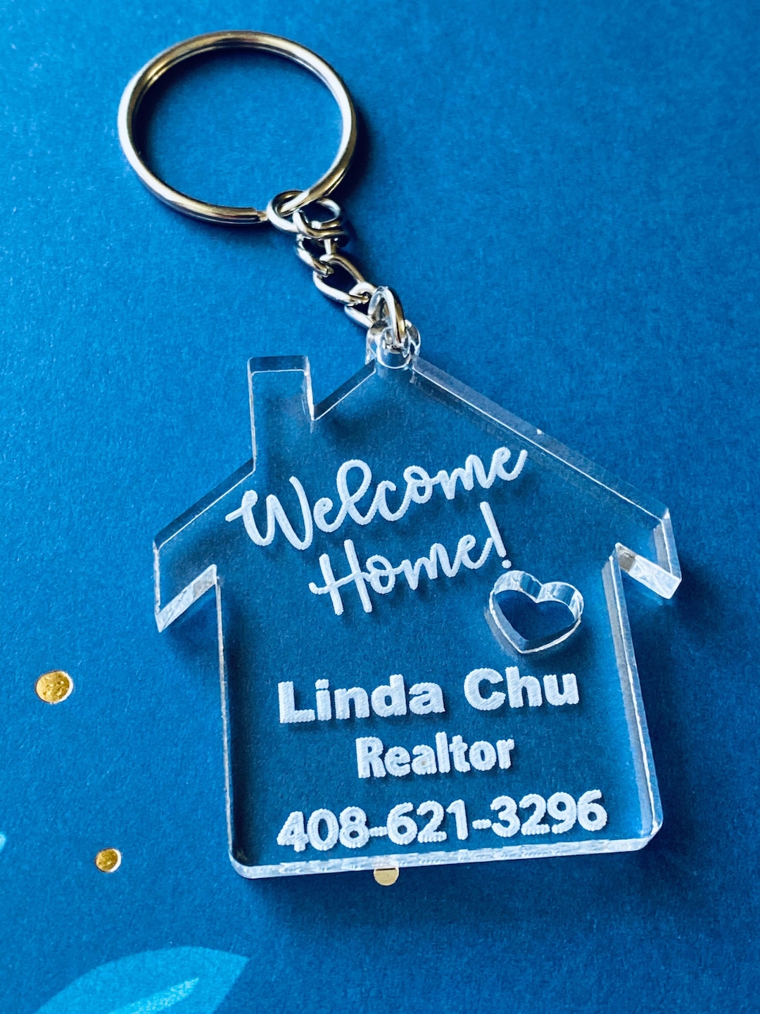 Welcome Home Keychain, Home Sweet Home Keychain, Custom House Shaped ...