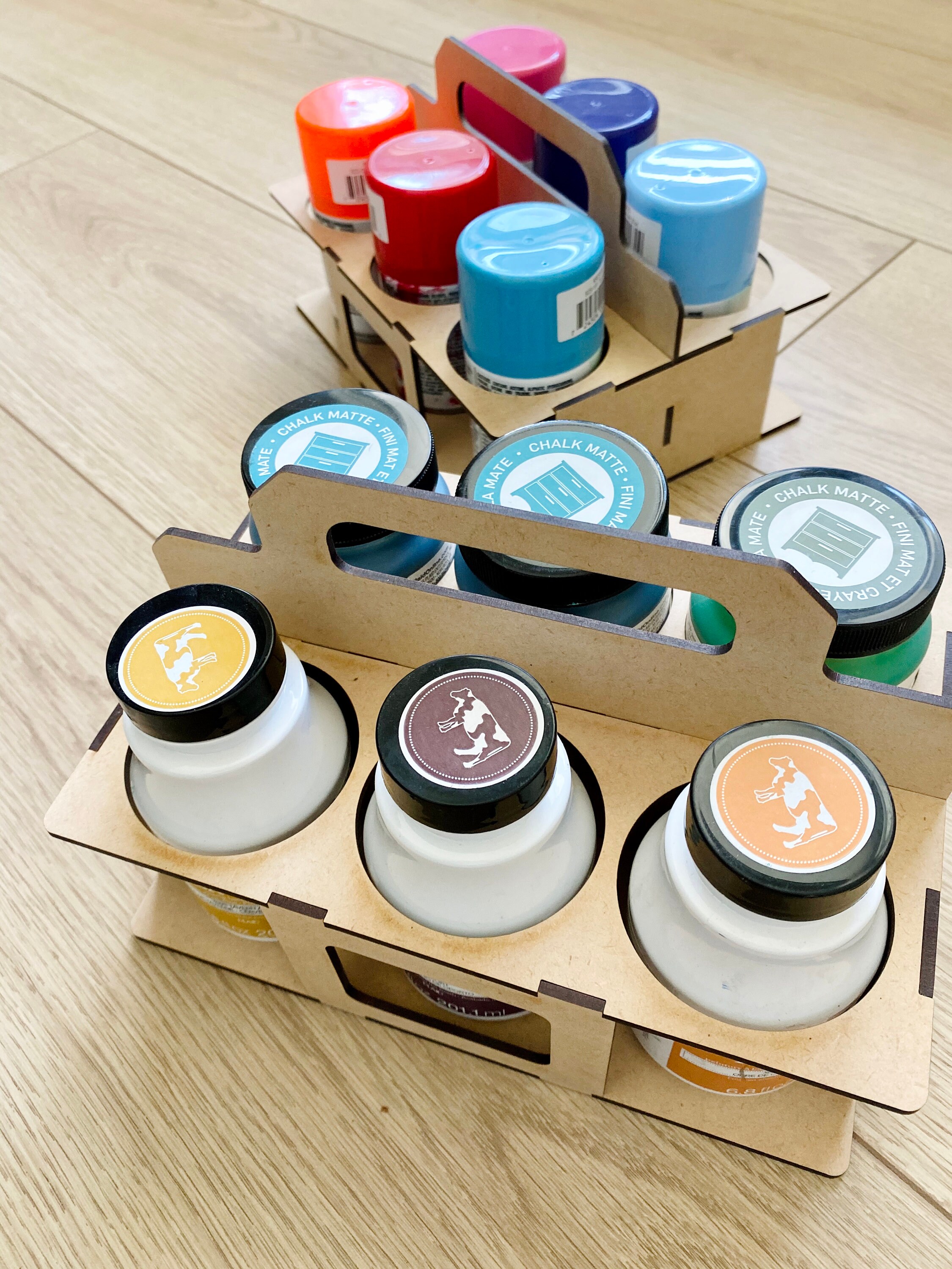 Paint Caddy for Chalk Paint Milk Paint Spray Paint for 8oz - Etsy