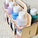 Paint Caddy for 8oz Acrylic Paint Bottles, Liquid Watercolor Storage ...