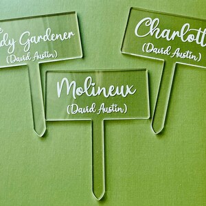 Rose Garden Signs, Rose Labels, Laser Engraved Custom Garden Signs ...