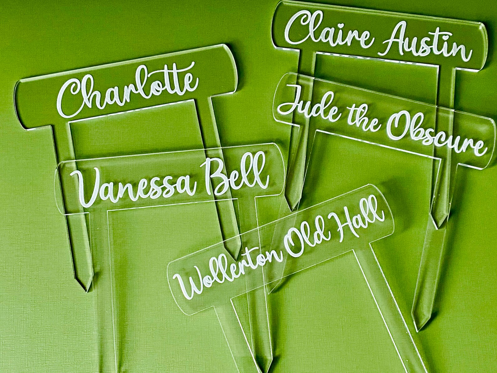 Custom Laser Engraved Garden Sign and Plant Labels, Clear or ...