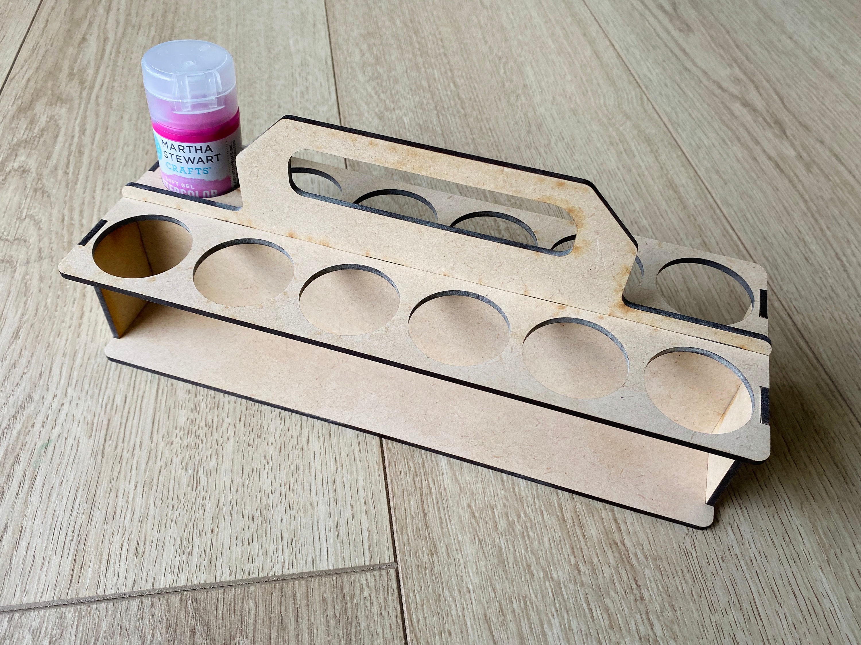 Paint Caddy for 2 Oz Paint Bottles, Acrylic Paint Storage Laser Cut ...