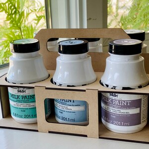 Paint Caddy for Chalk Paint, Milk Paint, Spray Paint, for 8oz Paint ...