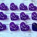 Be Kind Pins Purple Heart Acrylic Brooch Rainbow and Cloud - Etsy
