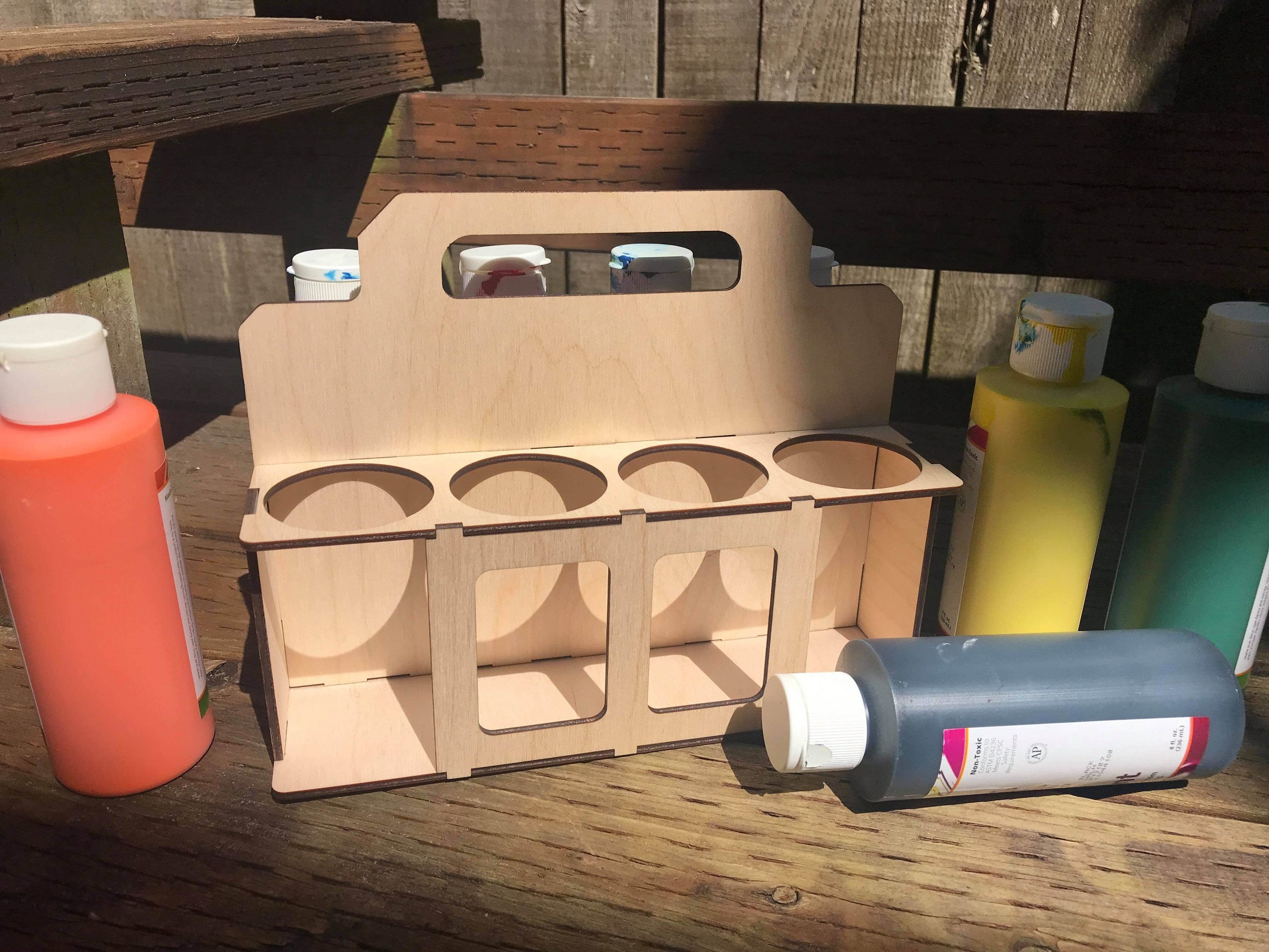 Paint Caddy for 8oz Acrylic Paint Bottles Liquid Watercolor | Etsy