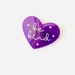 Be Kind Pins Purple Heart Acrylic Brooch Rainbow and Cloud - Etsy