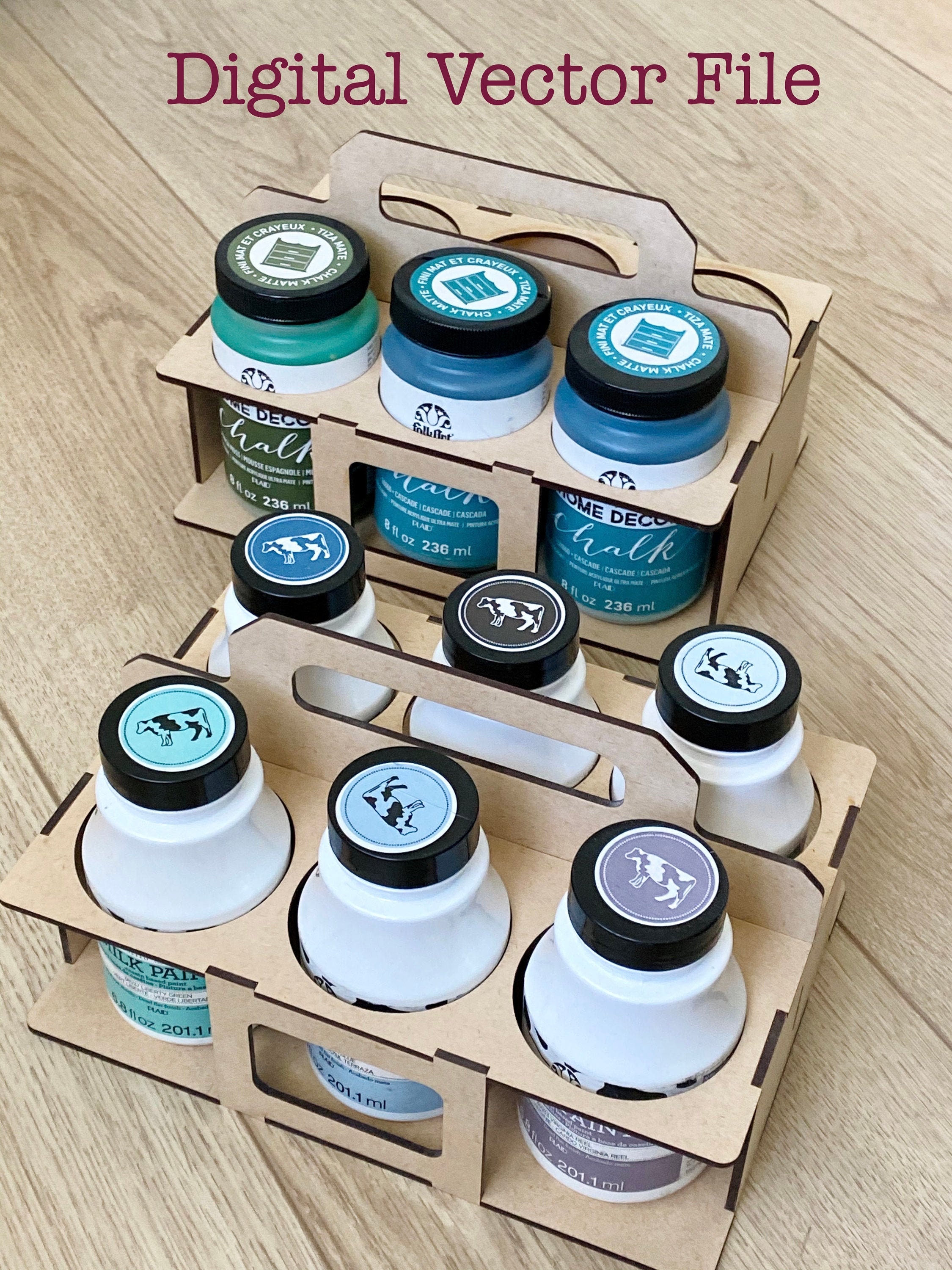 Paint Caddy for Chalk Paint Milk Paint Spray Paint for 8oz - Etsy