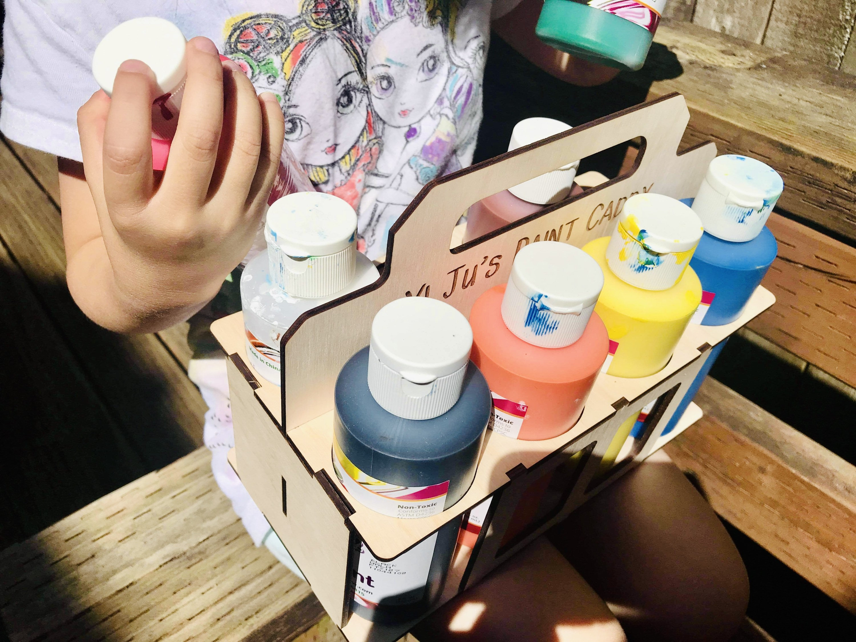 Paint Caddy for 8oz Acrylic Paint Bottles Liquid Watercolor - Etsy