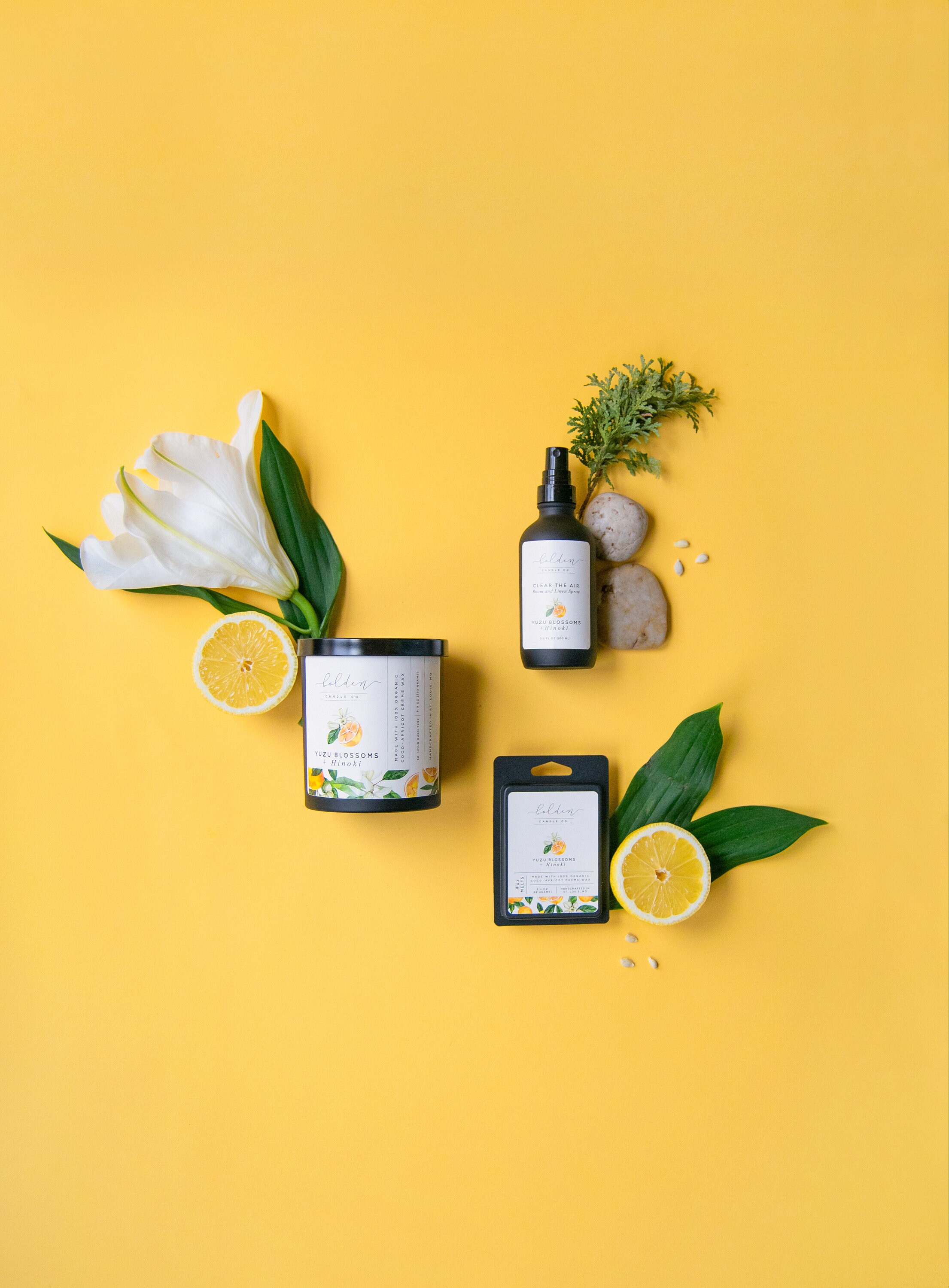 Scent No. 08 Yuzu Blossoms Hinokicandle Cotton Wick Handmade Candle ...