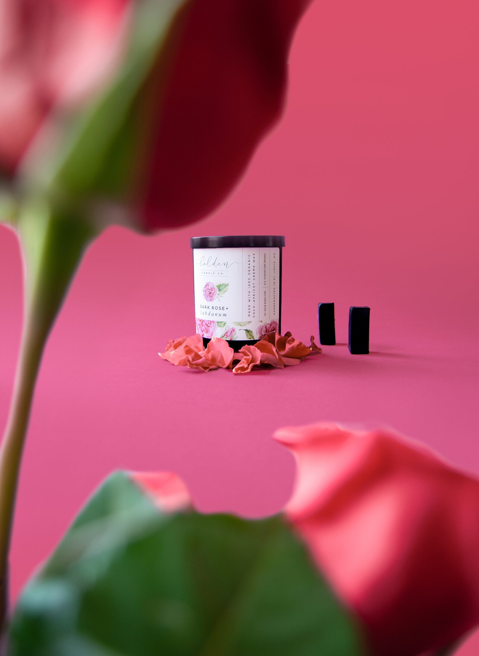 Scent No. 14 Dark Rose Labdanum Candle Cotton Wick Handmade Candle ...