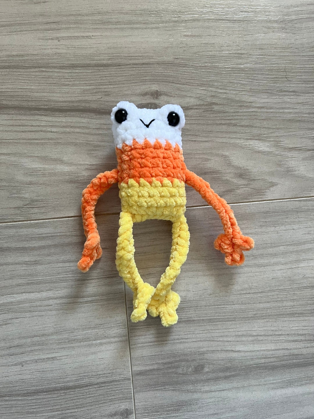 Mini Candy Corn Leggy Frog Crochet Frog Plushie Crochet - Etsy