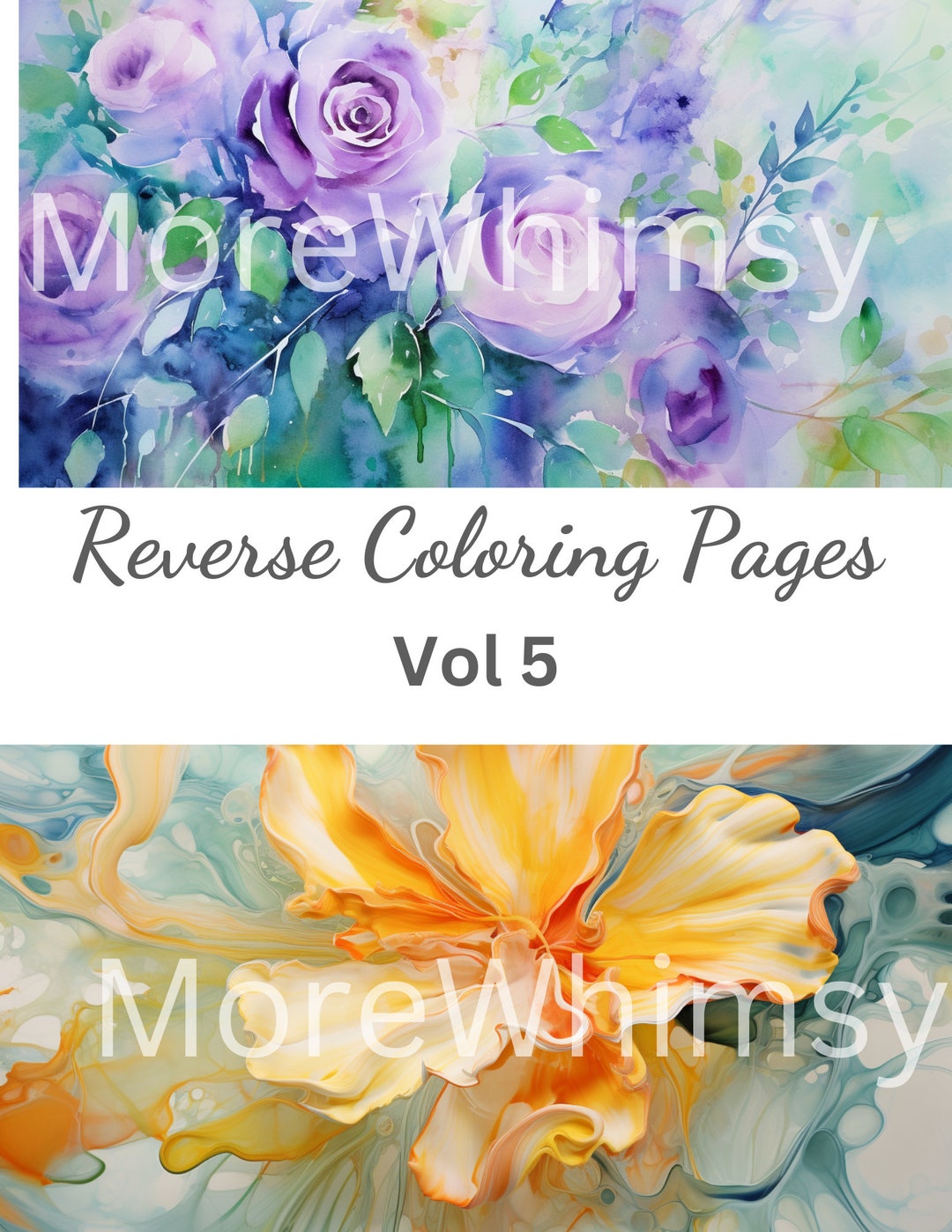 Vol#5-50 DIGITAL REVERSE COLORING Pages, Coloring, Drawing, - Etsy