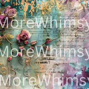 DIGITAL - DAVES GOTHIC Muse Digital Paper, Digikits, Junk Journal ...