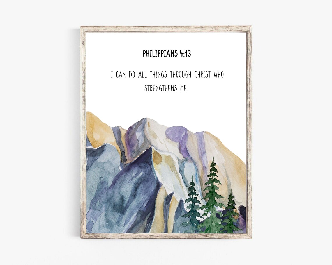 Kids Bible Wall Art | Bible Verse for Kids | Inspirational Bible Verses ...