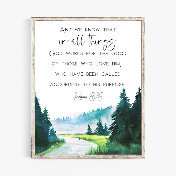 Romans 8 28 - Etsy