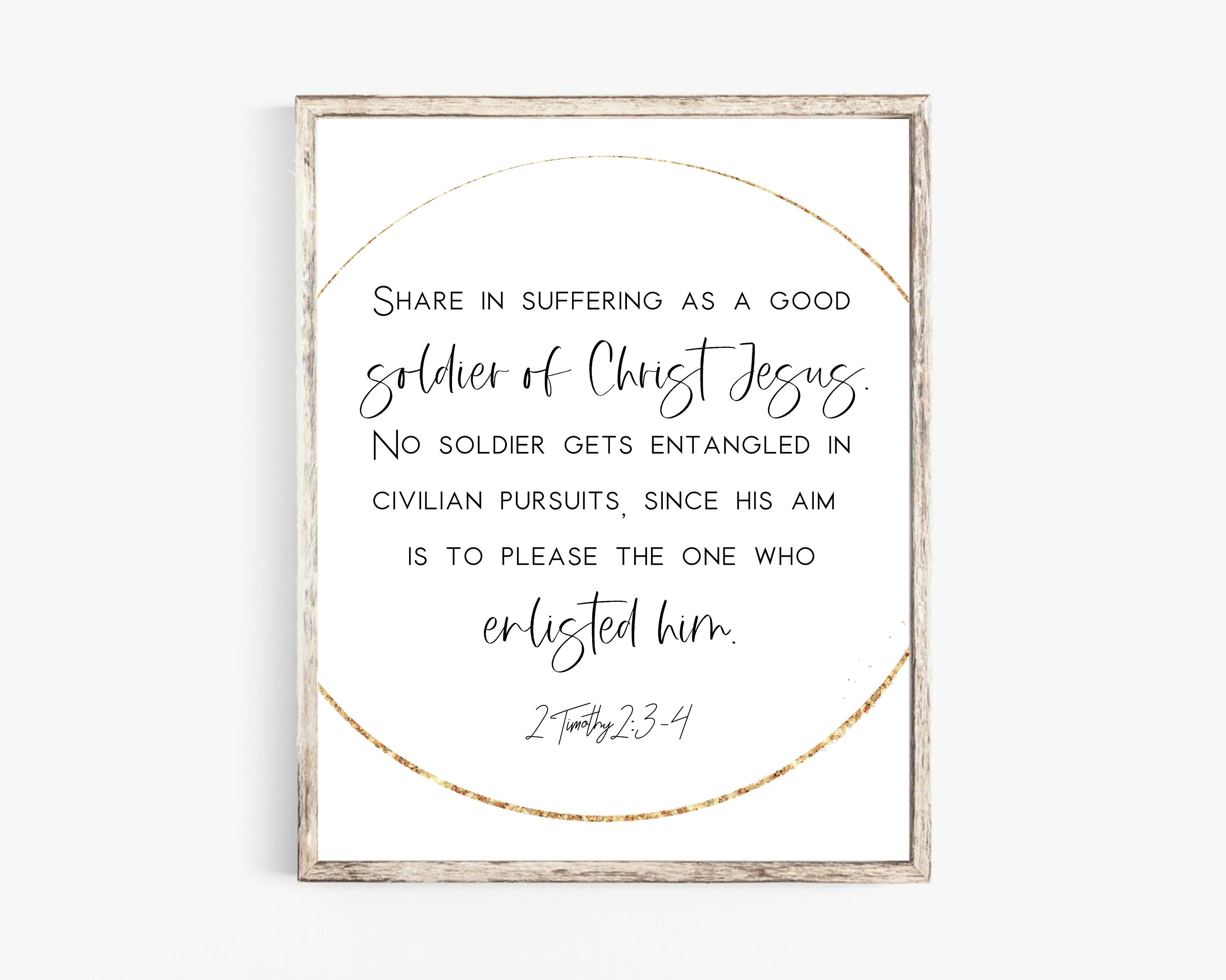 Soldier Of God Bible Verse