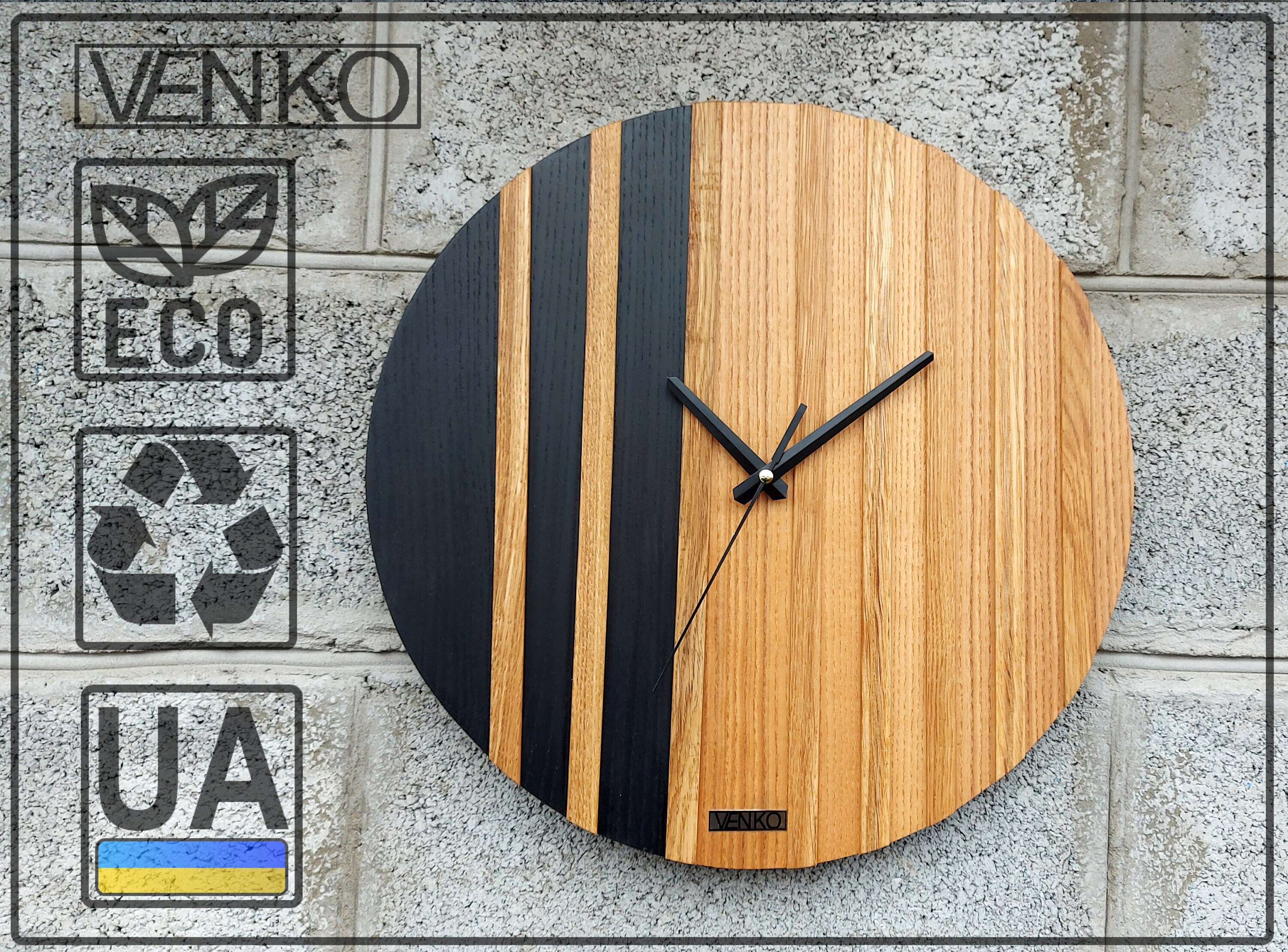 Artisan Wood Wall Clock - Add Natural Elegance to Your Space - Etsy