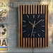 Retro Wall Clock Wooden Wall Clock Designer Wooden Clock - Etsy