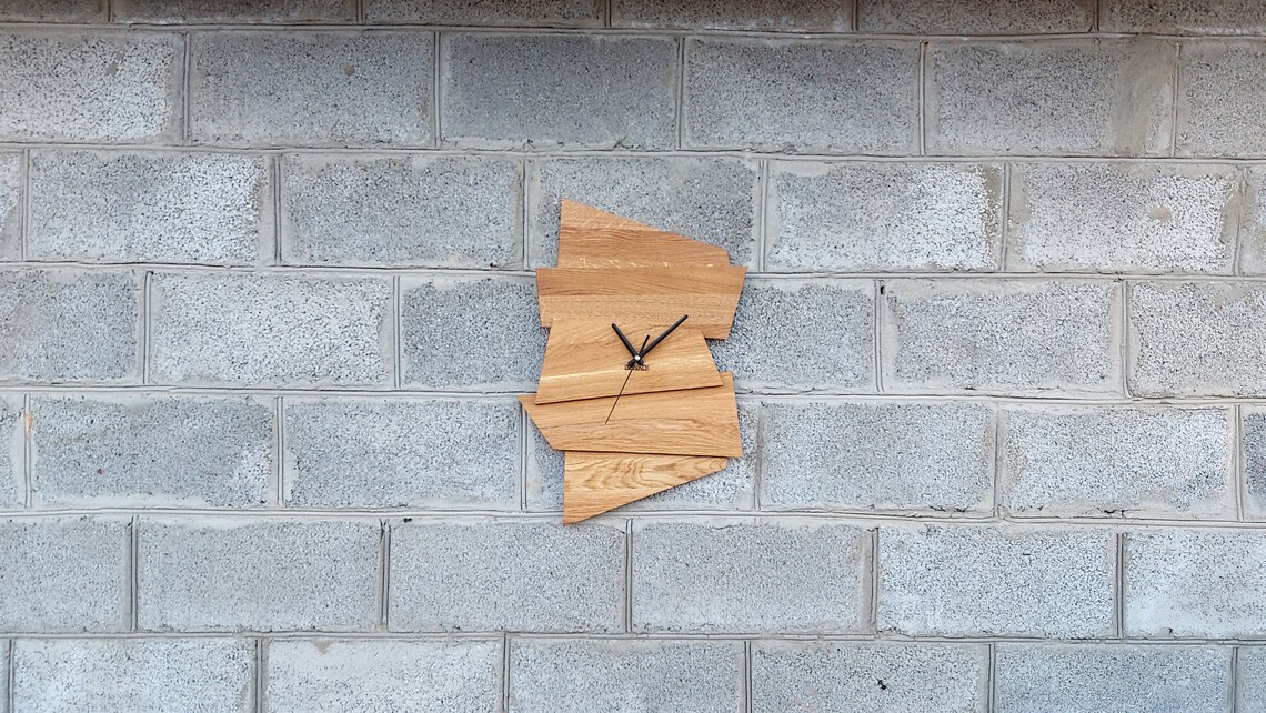 Large Wooden Clock for Interior, Wall Clock for Design, Home Interior ...