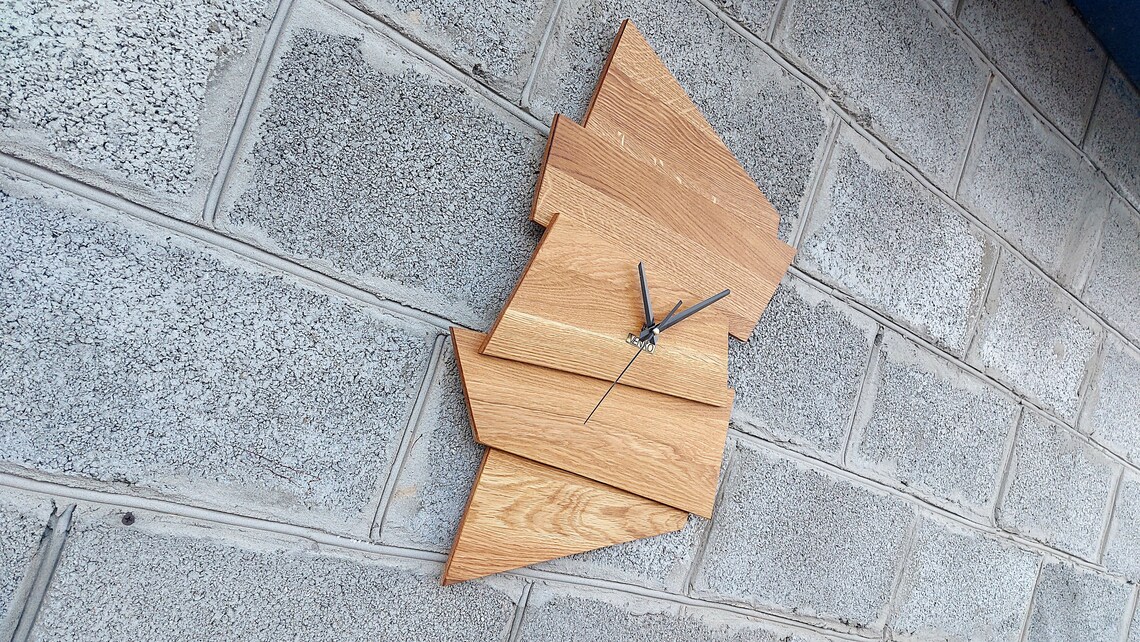 Large Wooden Clock for Interior, Wall Clock for Design, Home Interior ...