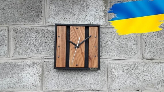 Wall Clock With a Beautiful Tree Industrial Wall Clock | Etsy