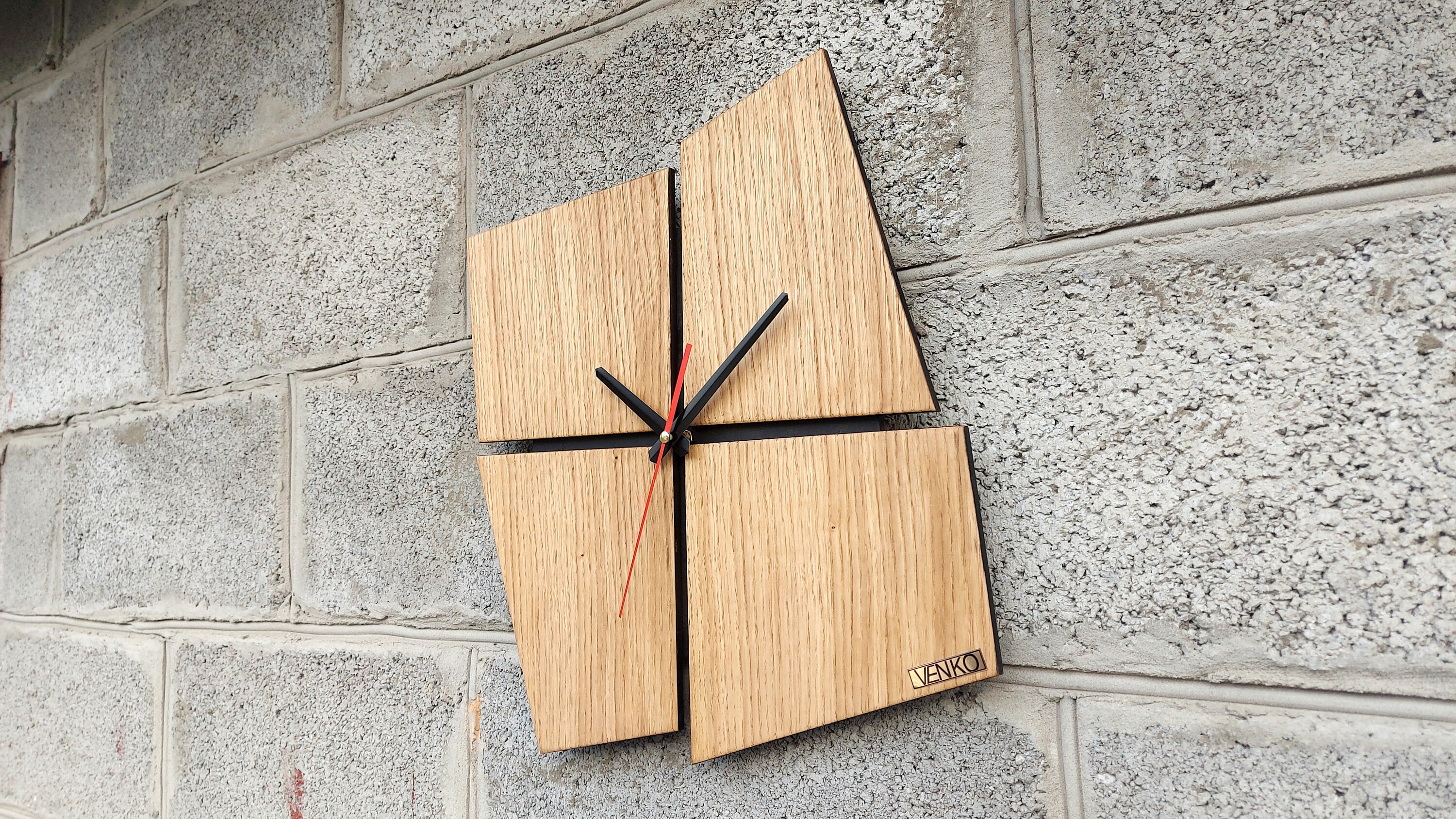 Unique Handmade Wooden Wall Clock - Perfect for Rustic Home Decor - Etsy