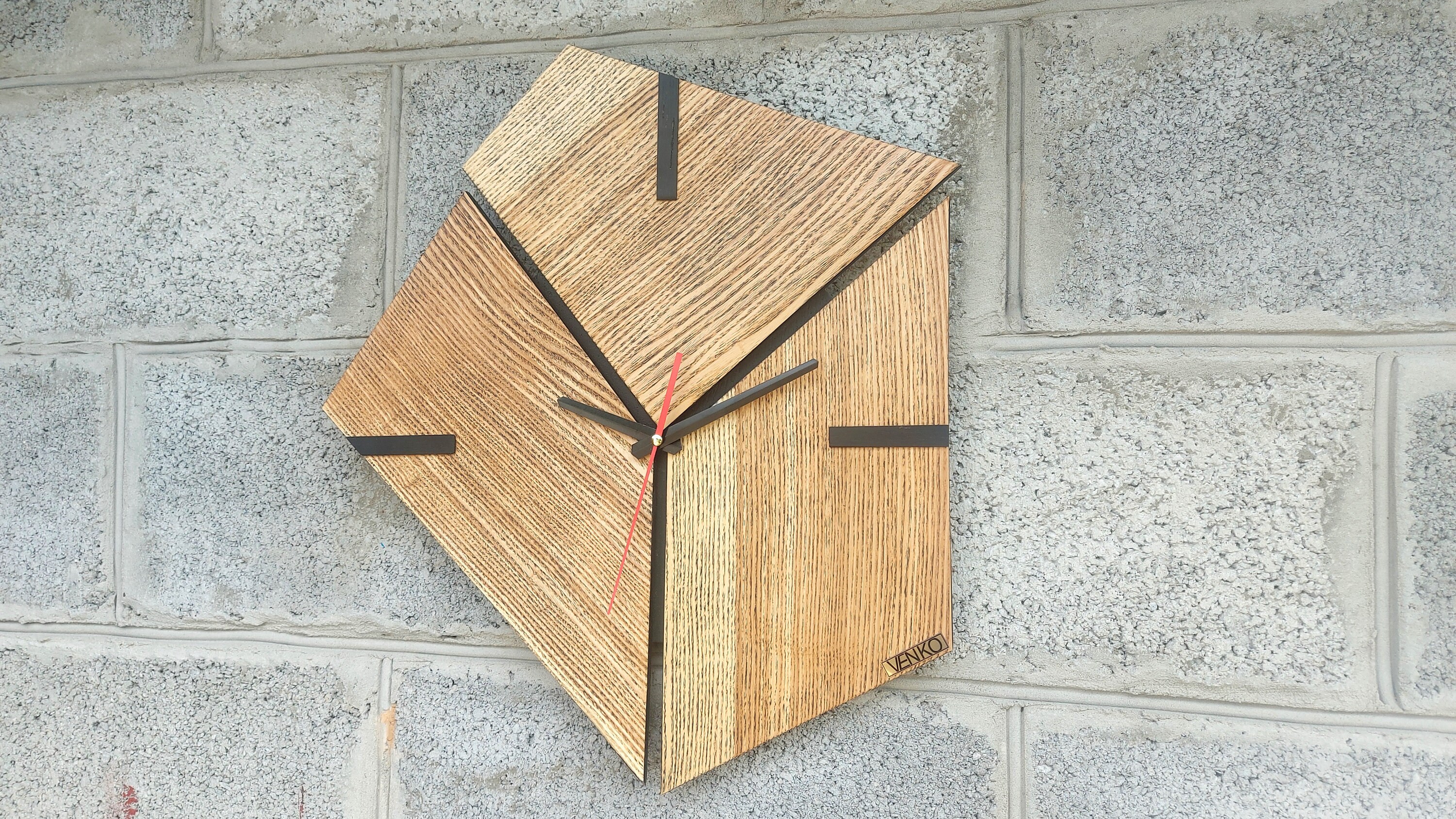 Wall Clock in Modern Design, Industrial Wall Clock, Unique Wall Clock ...