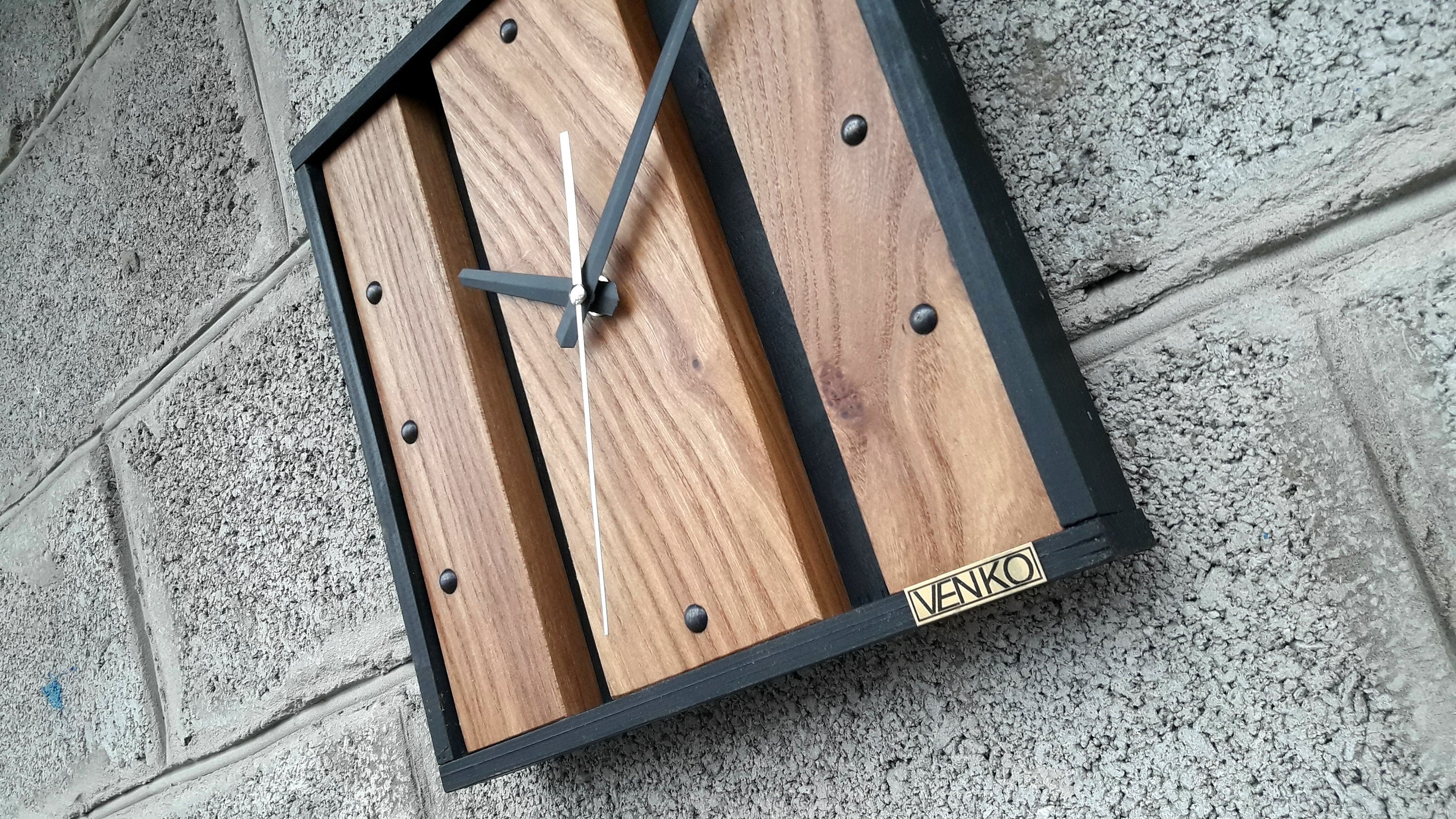 Wall Clock With a Beautiful Tree Industrial Wall Clock | Etsy