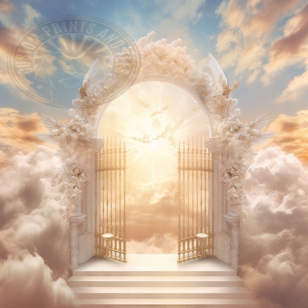 Memorial Background, 3D Memorial Background, 3D, Heaven Gates, All Over ...