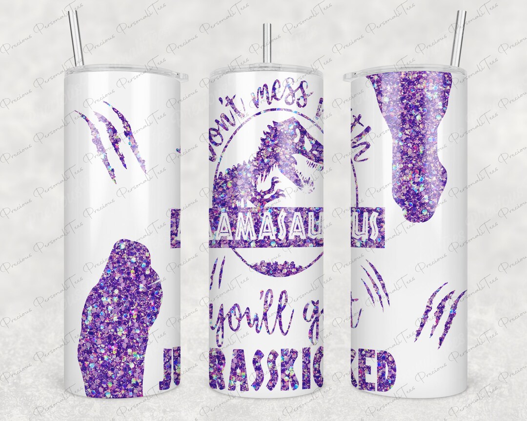 Mamasaurus 20oz Skinny Tumbler: Personalized Mama Travel Cup - Etsy