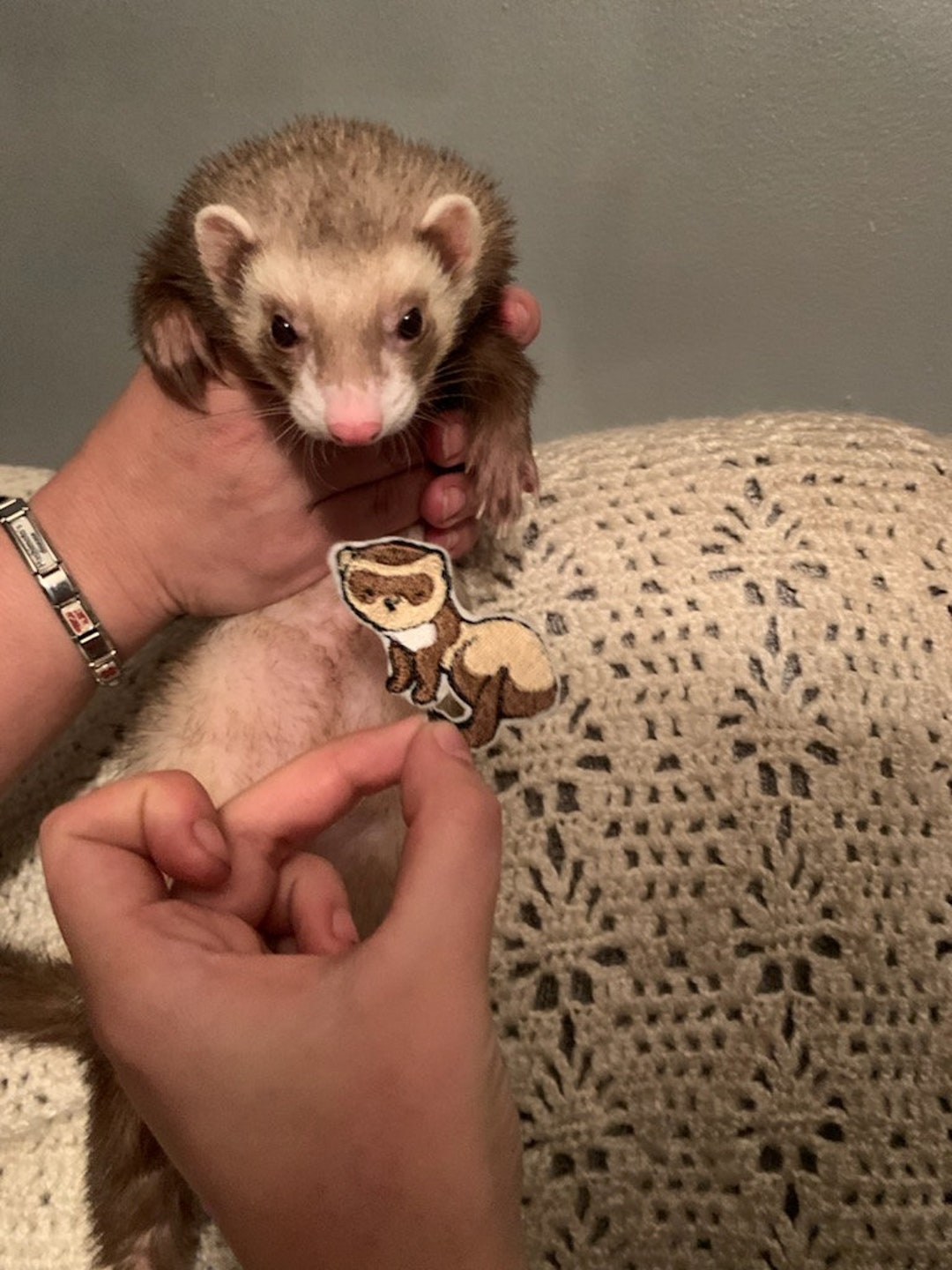 Custom Embroidered Ferret Patch Ferret Love Gift - Etsy