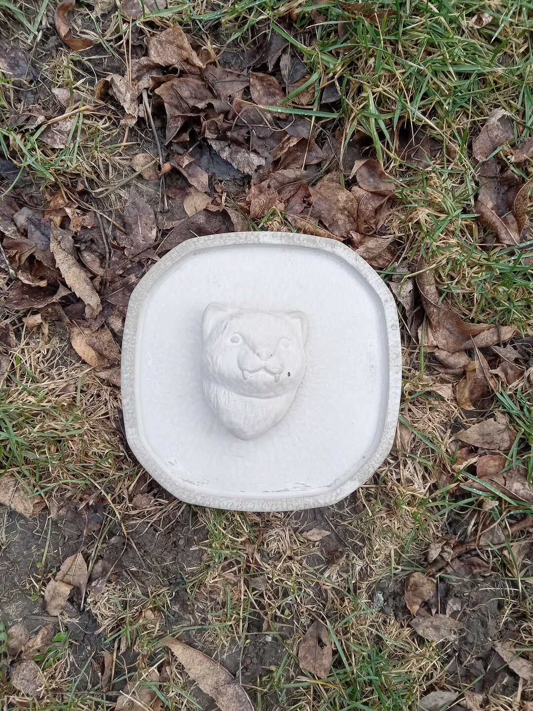 Ferret Garden Stone Ferret Cement Statue Outdoors Grave Marker Garden ...