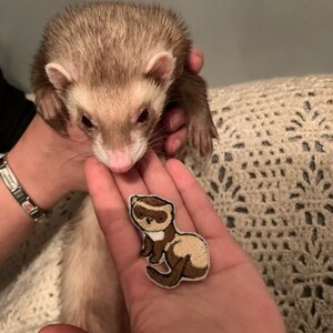 Custom Embroidered Ferret Patch Ferret Love Gift - Etsy
